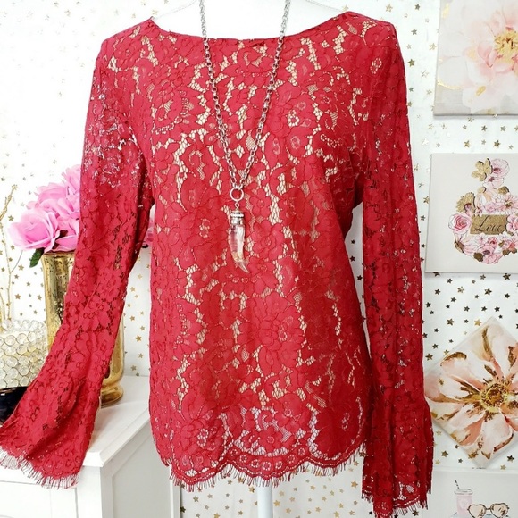 Rose & Olive | Tops | Rose Olive Lace Top | Poshmark